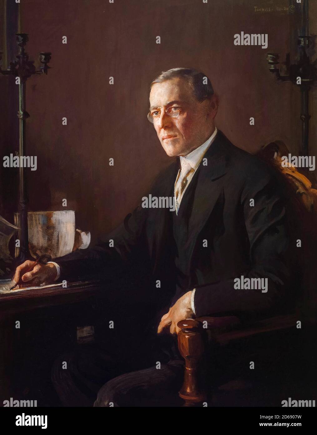 President woodrow wilson painting hi-res stock photography and images ...