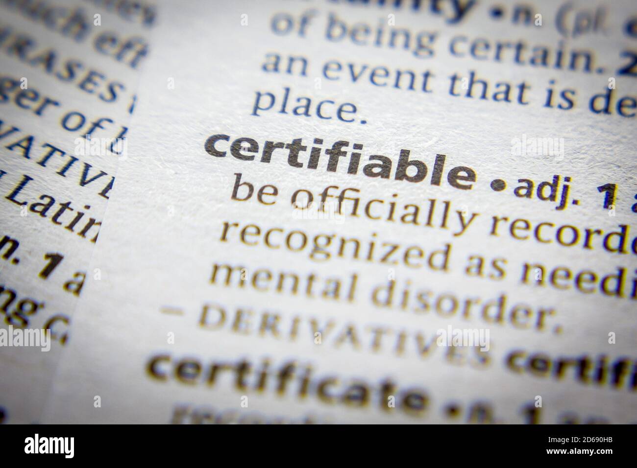 Certifiable hi-res stock photography and images - Alamy