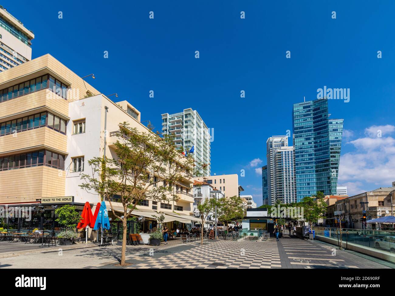 Tel Aviv Yafo, Gush Dan / Israel - 2017/10/11: Panoramic view of ...