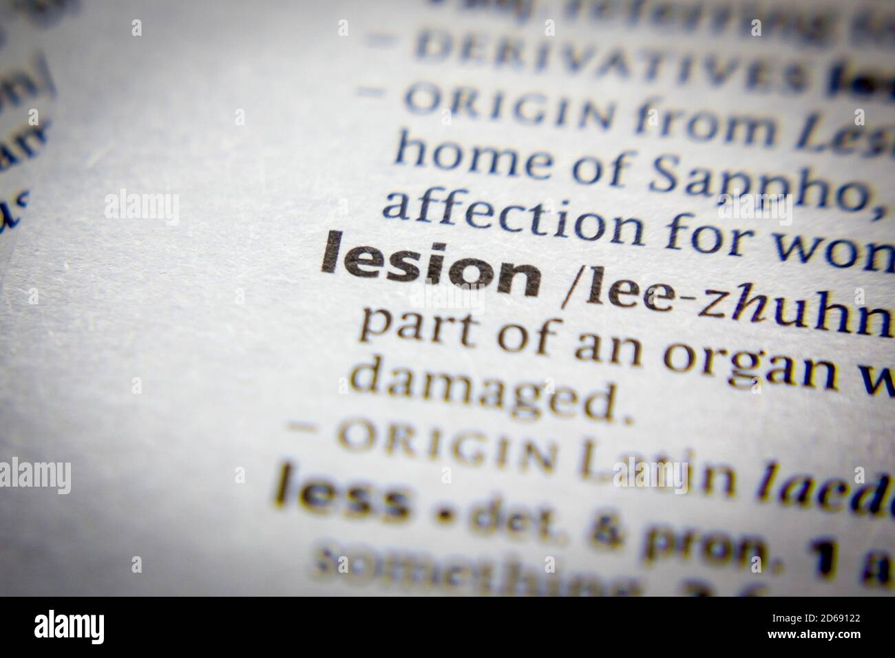 Lesion word hi-res stock photography and images - Alamy