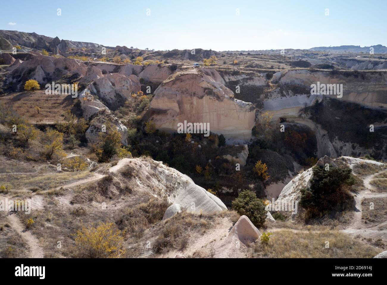 Volcanic rock formations landscape Stock Photo - Alamy