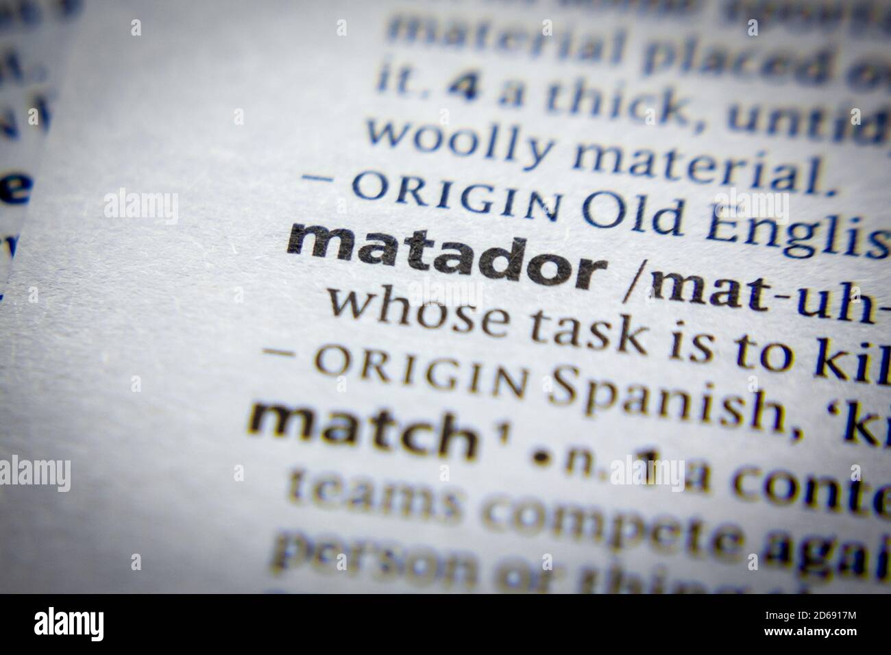 Matador with word hi-res stock photography and images - Alamy