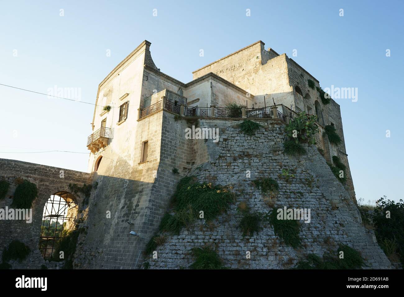 Norman Castle of Ginosa, Taranto province, Apulia, Italy Stock Photo ...
