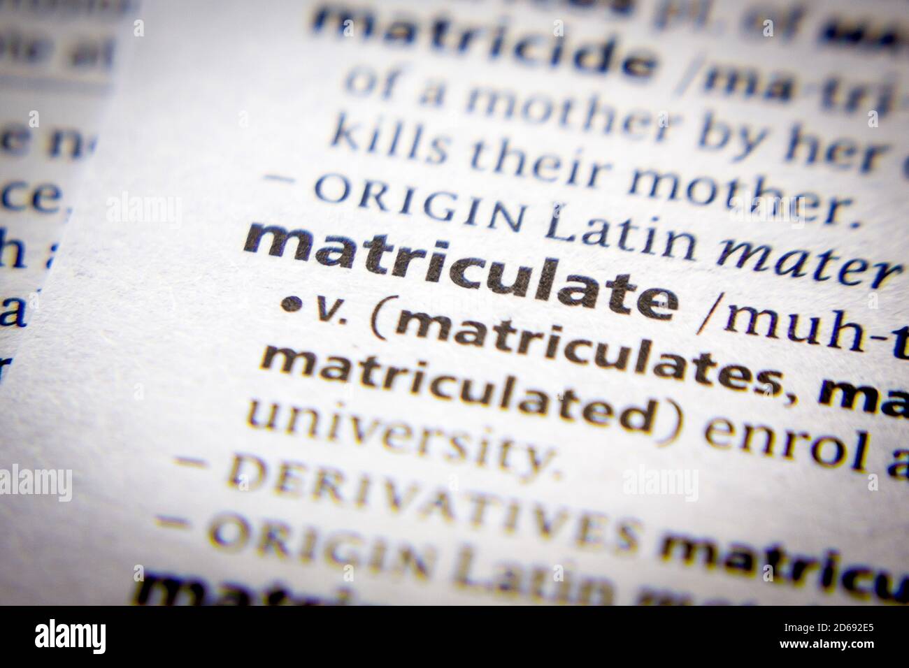 Matriculate hi-res stock photography and images - Alamy