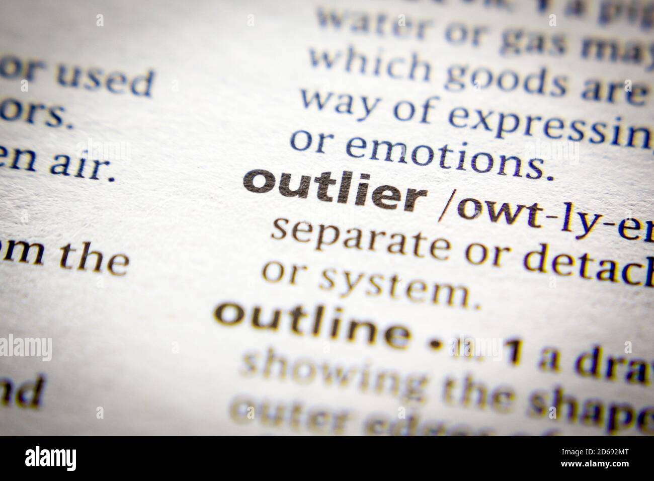 Outlier text hi-res stock photography and images - Alamy