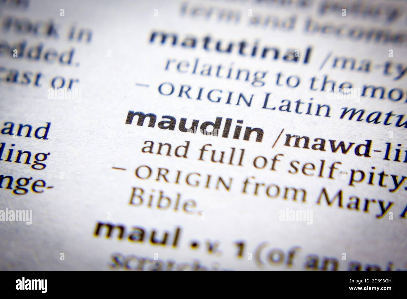 Maudlin hi-res stock photography and images - Alamy