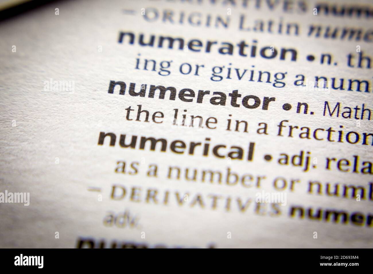 Numerator hi-res stock photography and images - Alamy