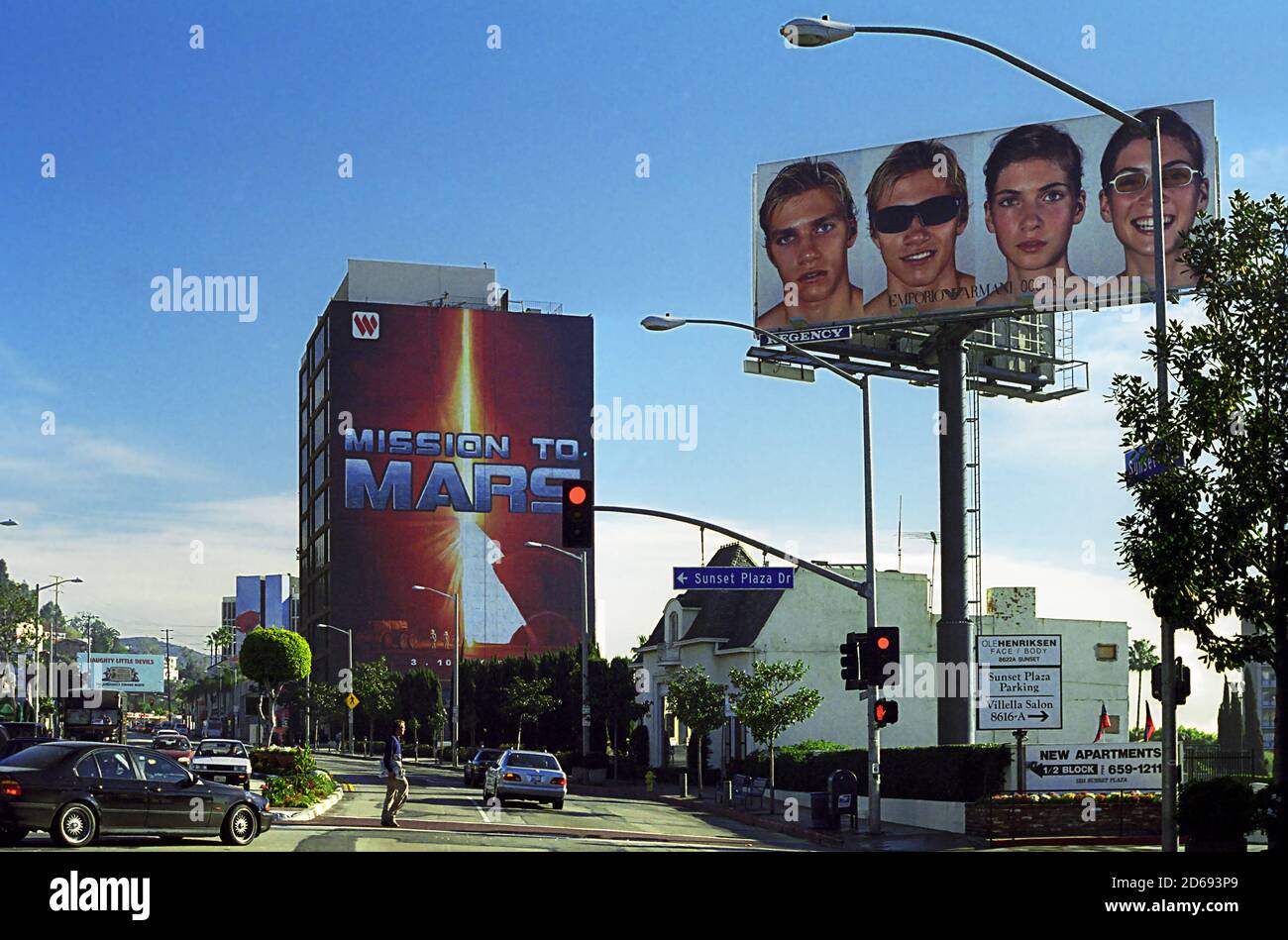 West Sunset Boulevard, at the junction of Sunset Plaza Drive, West ...