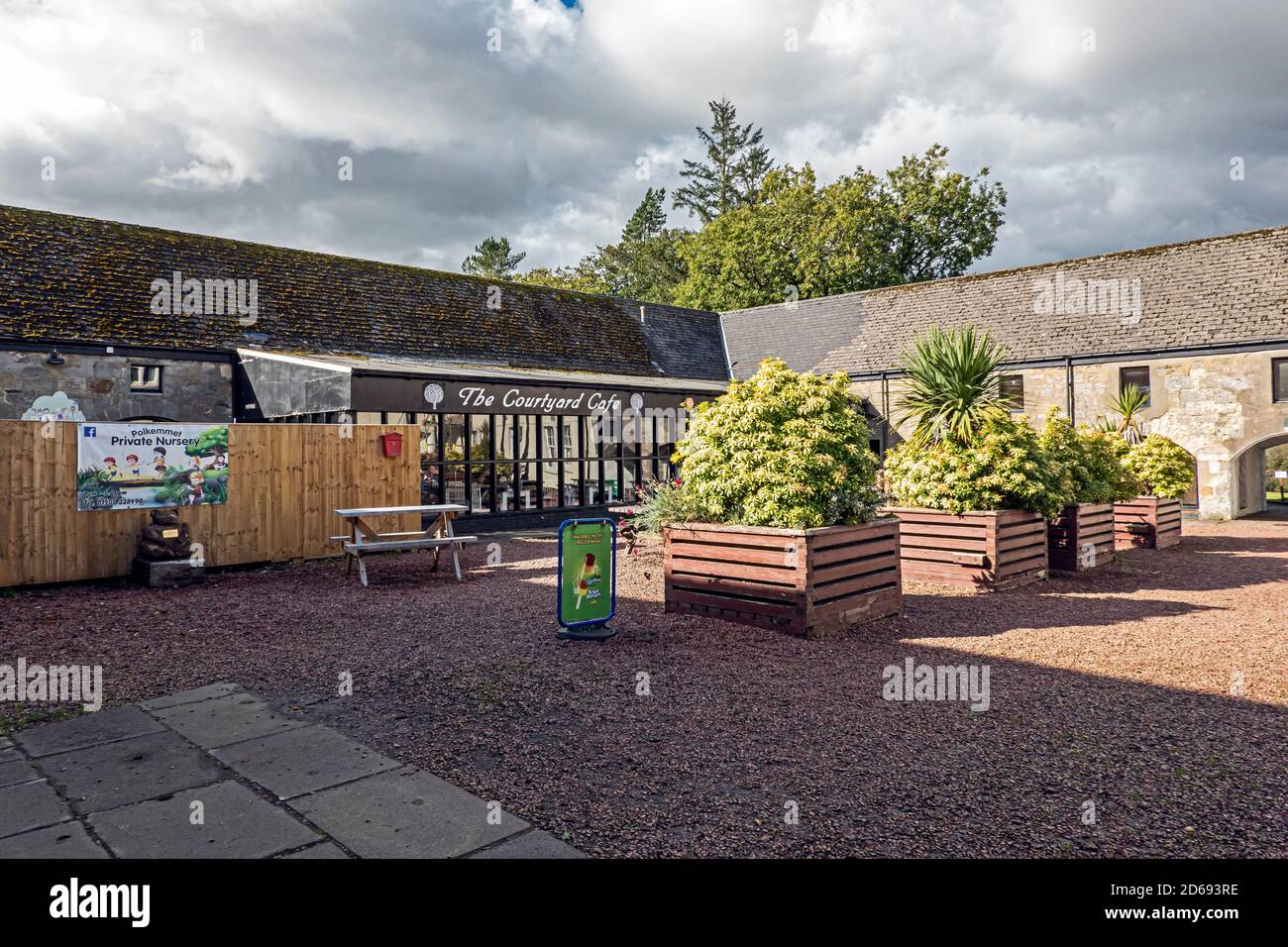 Inside the the Visitor Centre within the old stable complex with cafe ...