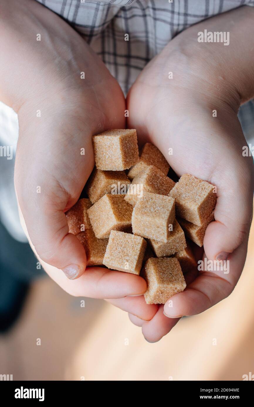 Woman holds in hands piece hi-res stock photography and images - Alamy