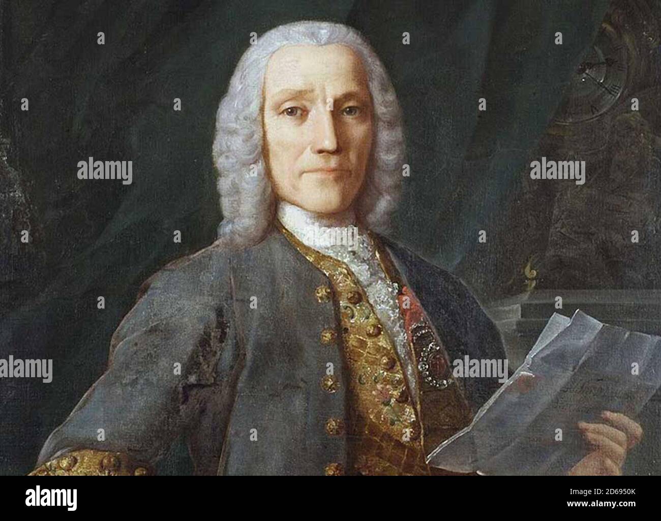 Vintage classical composer portrait art illustration Stock Photo - Alamy