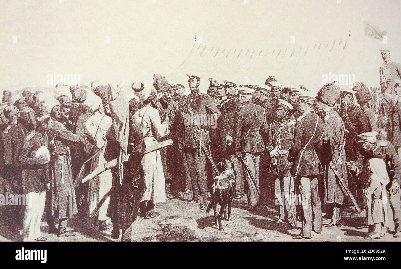 Meeting of the Russian Emperor Alexander II with the deputation of the ...