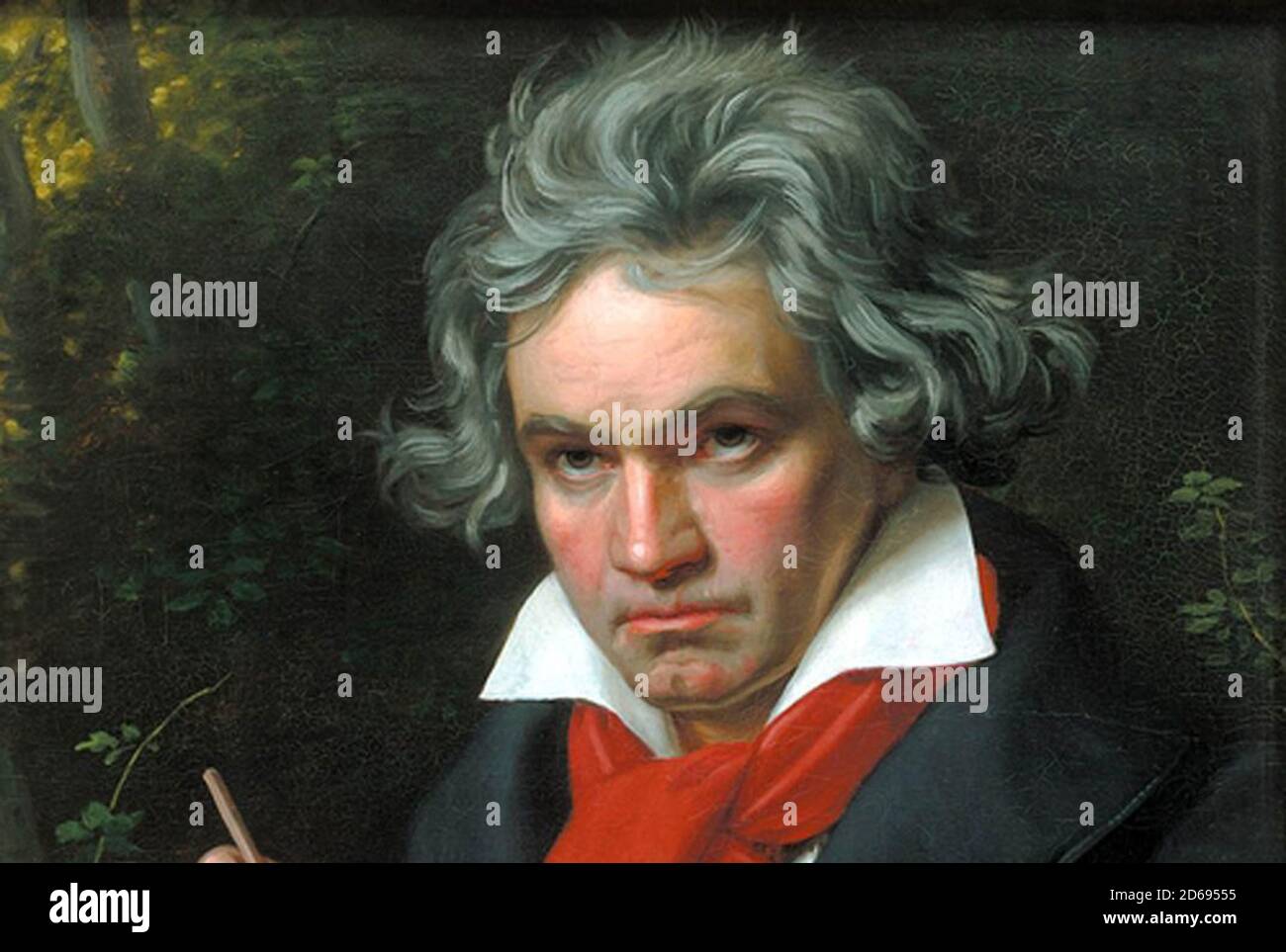 Vintage classical composer portrait art illustration Stock Photo - Alamy
