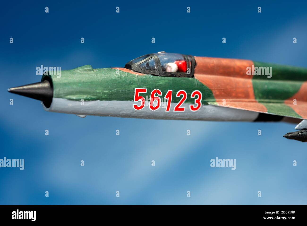 Mig 21 plastic model aircraft Stock Photo - Alamy