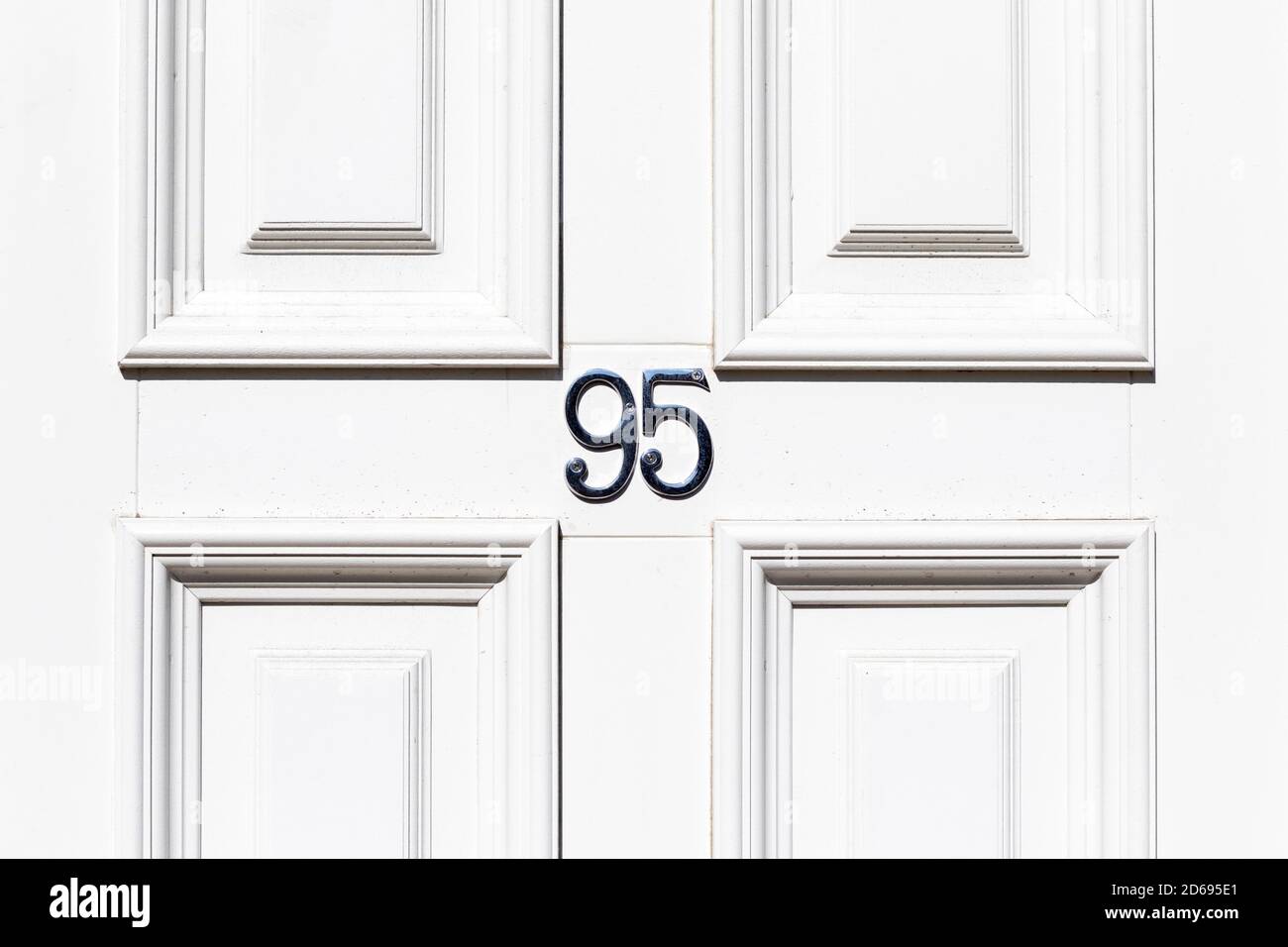 Clean white front door Cut Out Stock Images & Pictures - Alamy