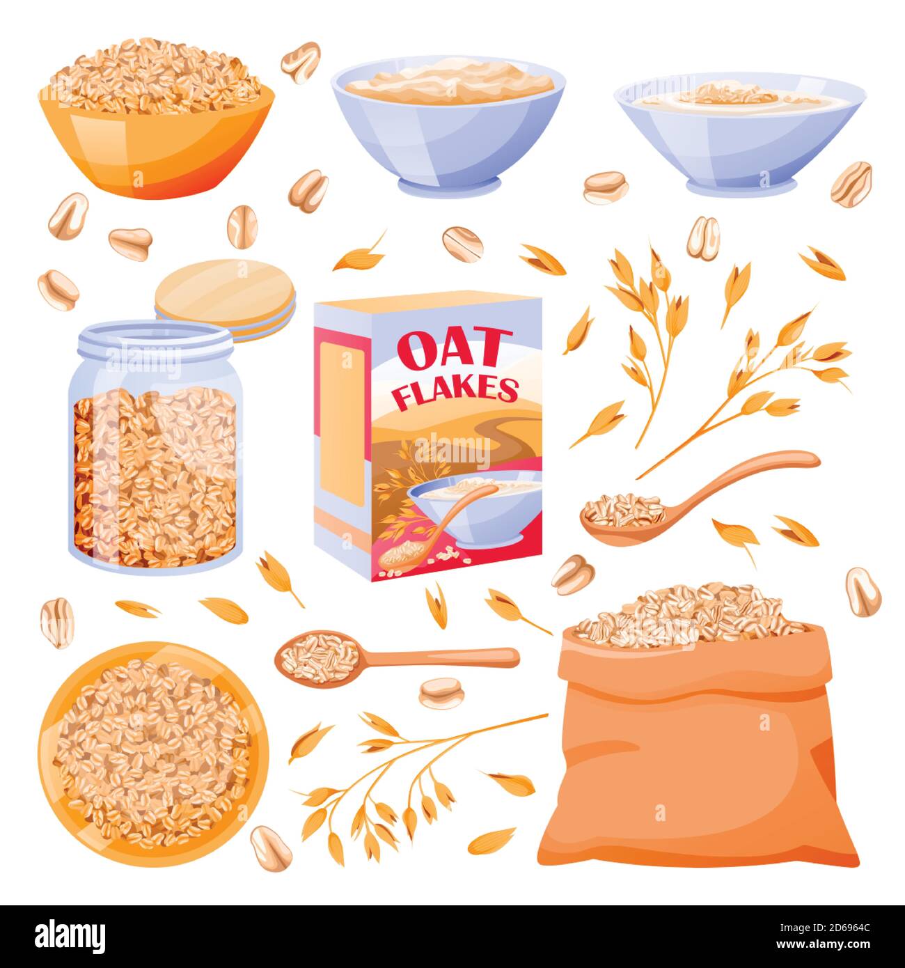 Rolled Oats Clipart