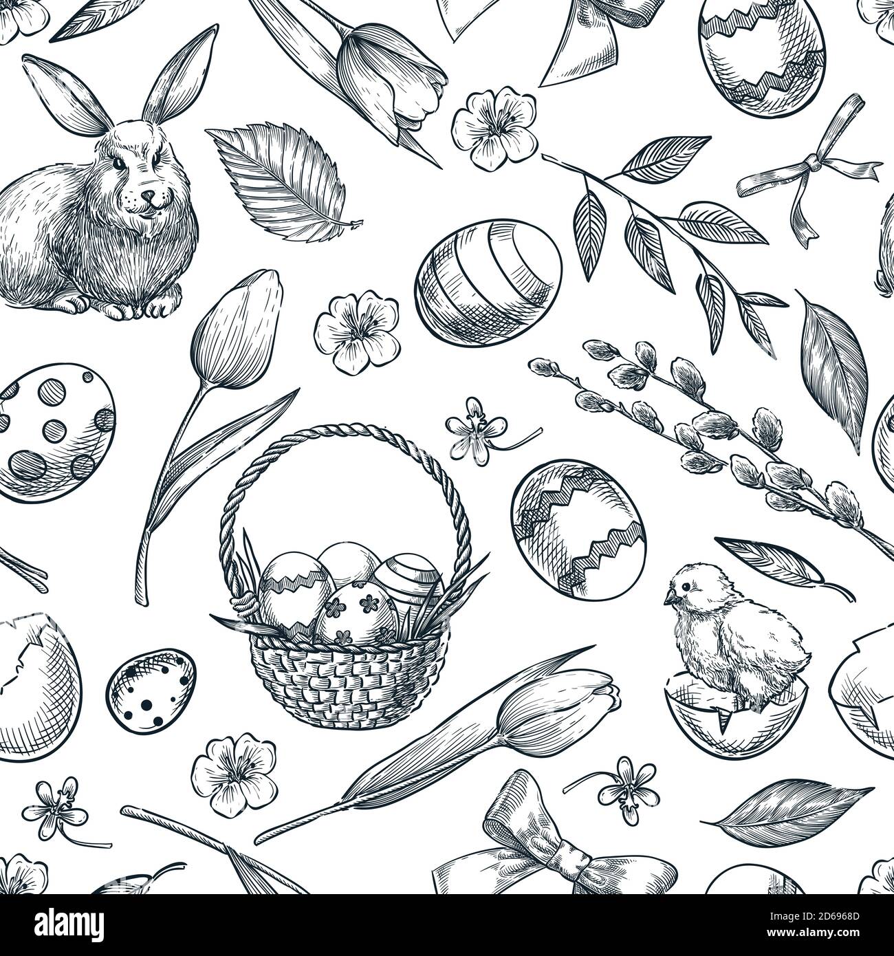 Vintage chicken eggs Stock Vector Images - Alamy