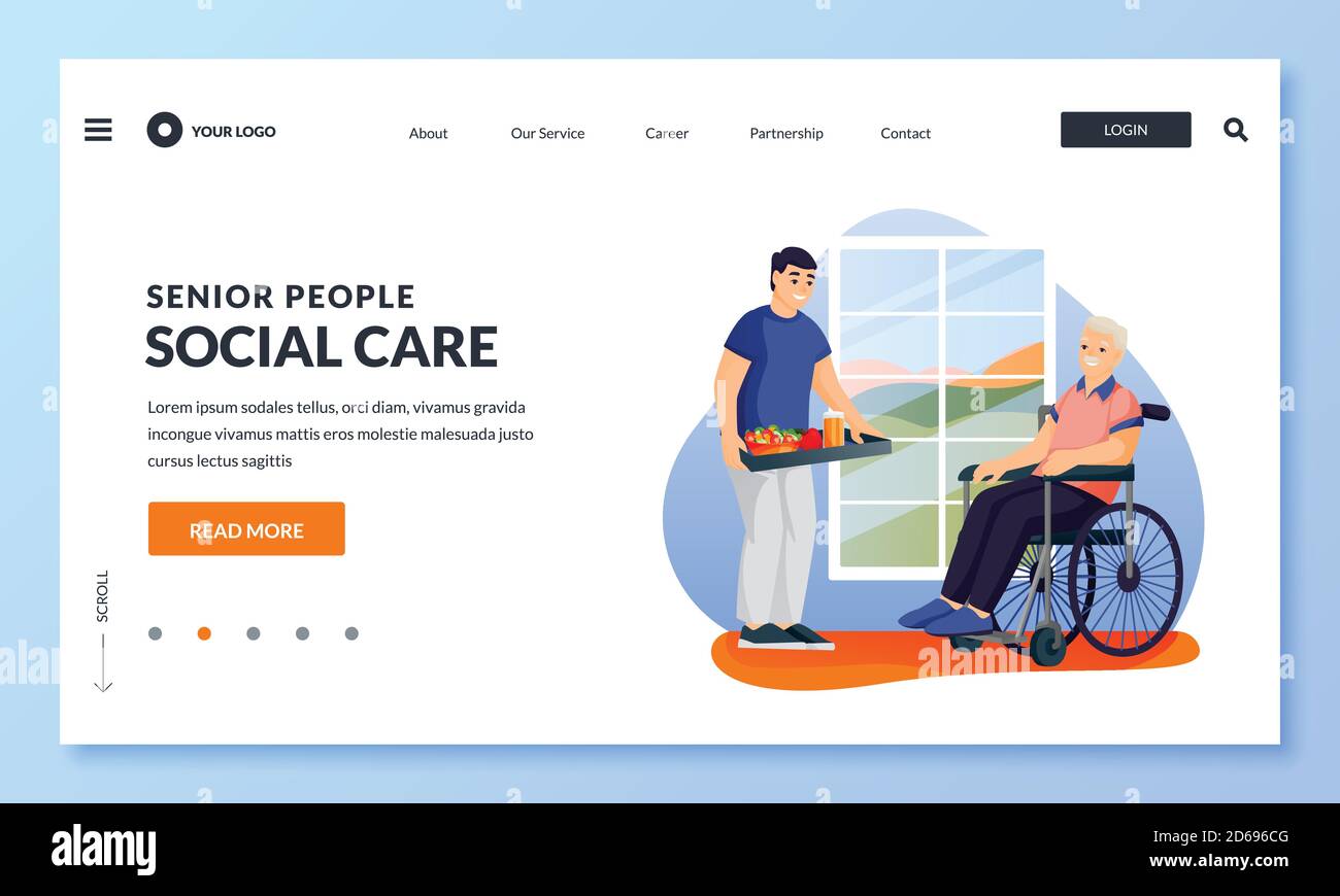 Male worker helping young Stock Vector Images - Alamy