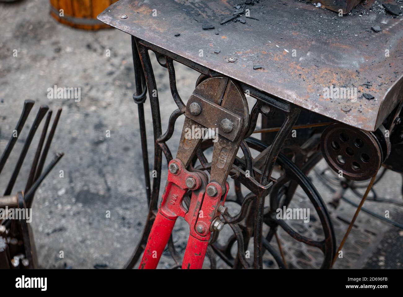 Woman blacksmith working in forge hi-res stock photography and images ...