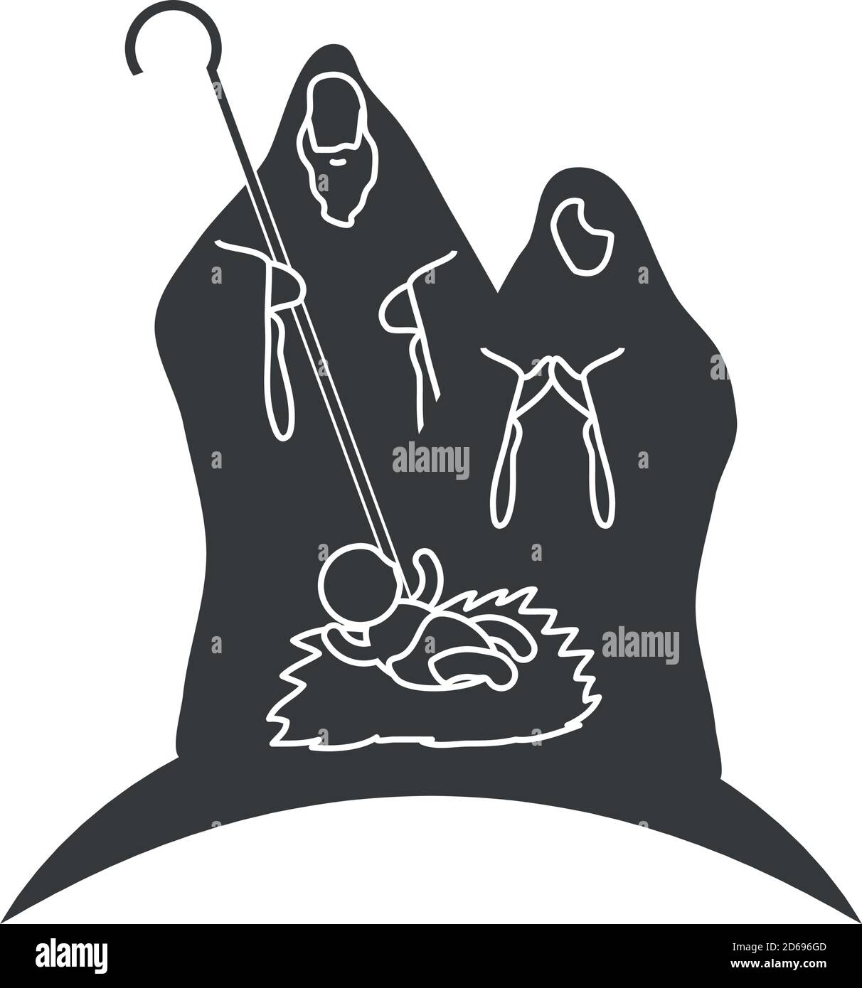 nativity, mary joseph and baby jesus, traditional celebration religious ...