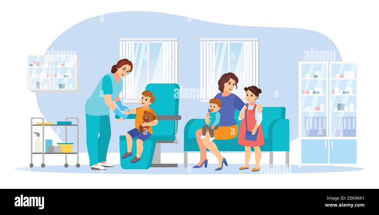 Vaccinations vector vectors Stock Vector Images - Alamy