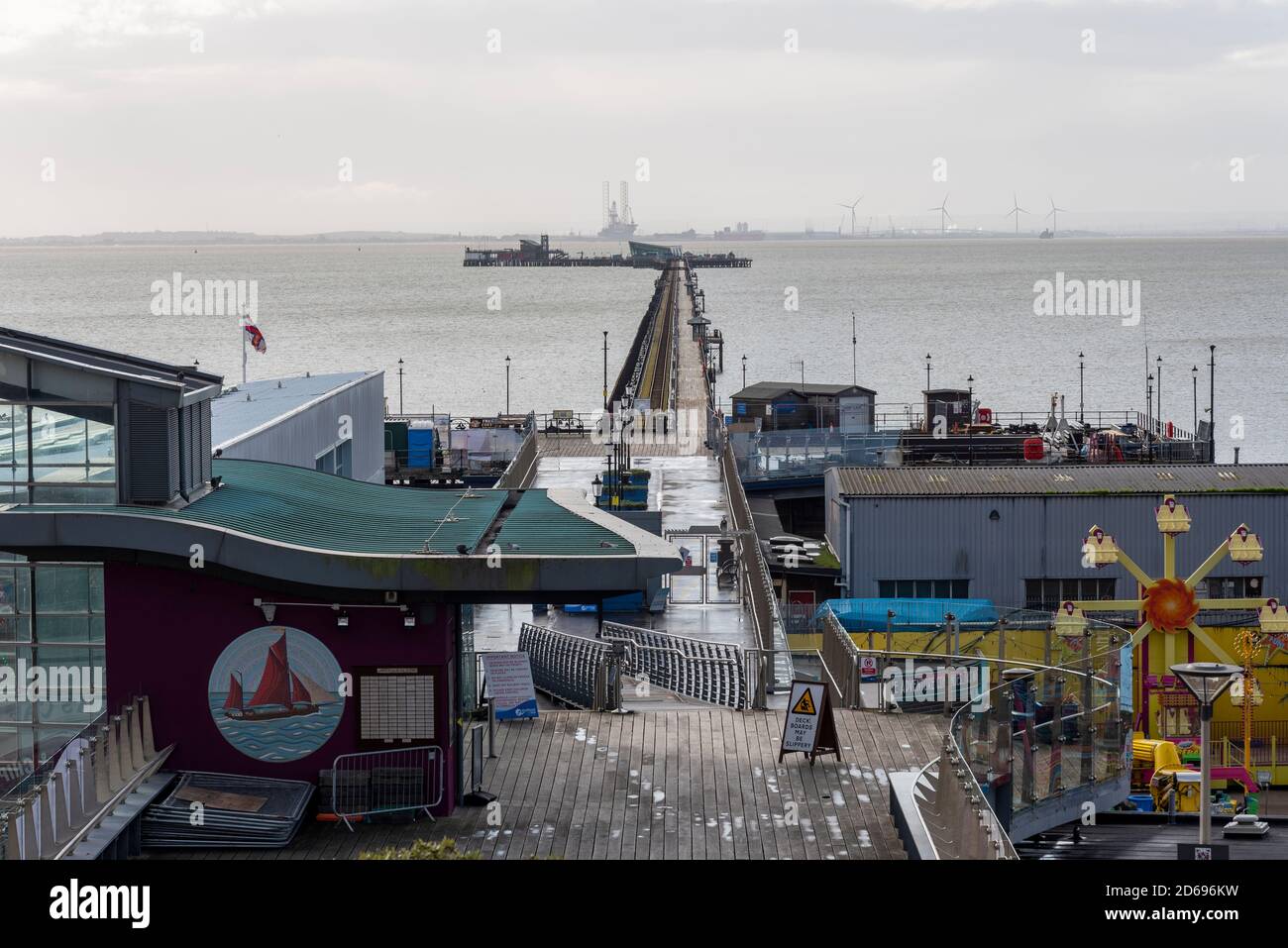 Southend Pier, Southend on Sea, Essex, UK. 15th Oct, 2020. At the ...