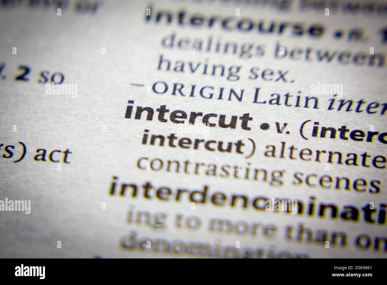 Intercut hi-res stock photography and images - Alamy