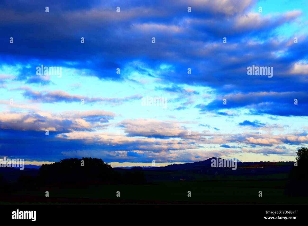 blue hour sky Stock Photo - Alamy