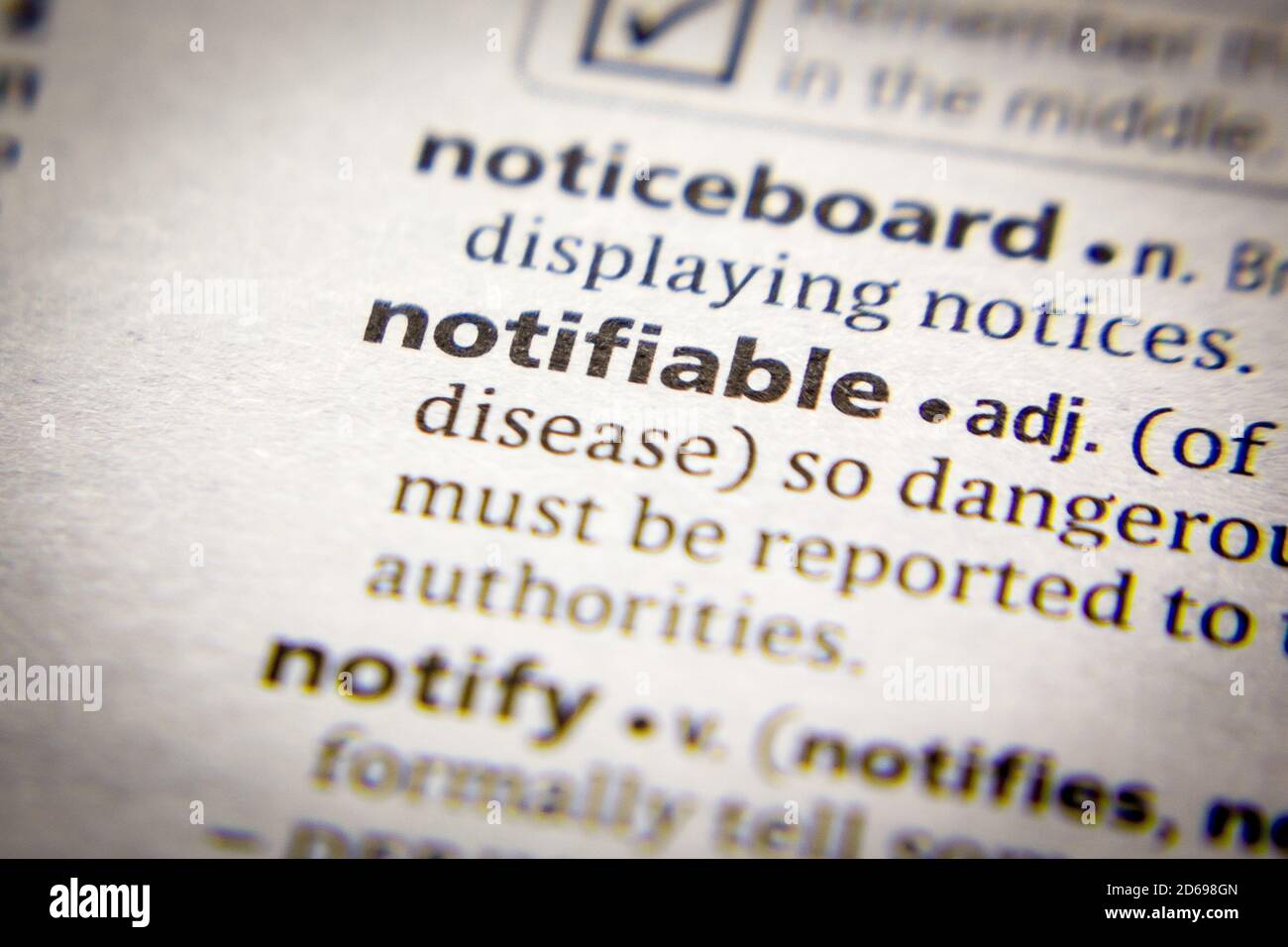 Notifiable hi-res stock photography and images - Alamy