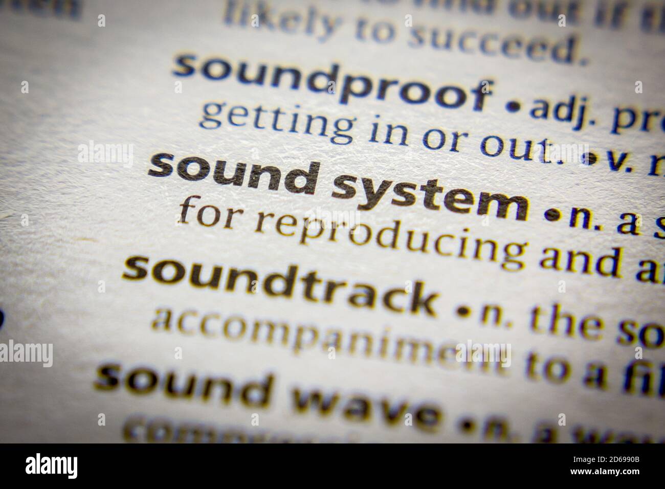 Word phrase sound system hi-res stock photography and images - Alamy