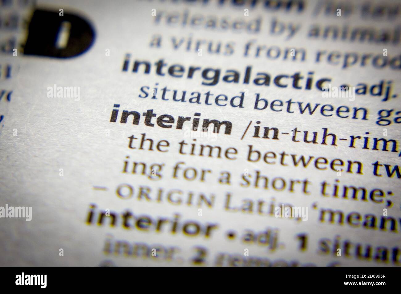 Interim word hi-res stock photography and images - Alamy