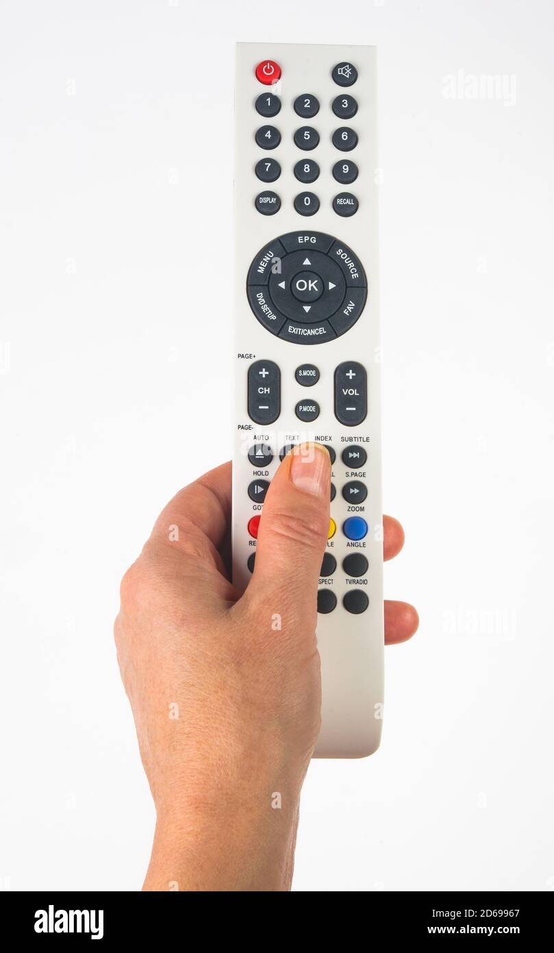Remote control television advertisement hi-res stock photography and ...