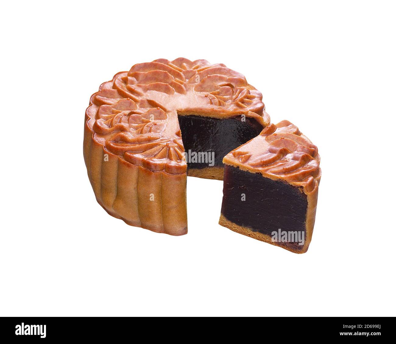 Red bean paste mooncake for Chinese Mid Autumn Festival celebration ...