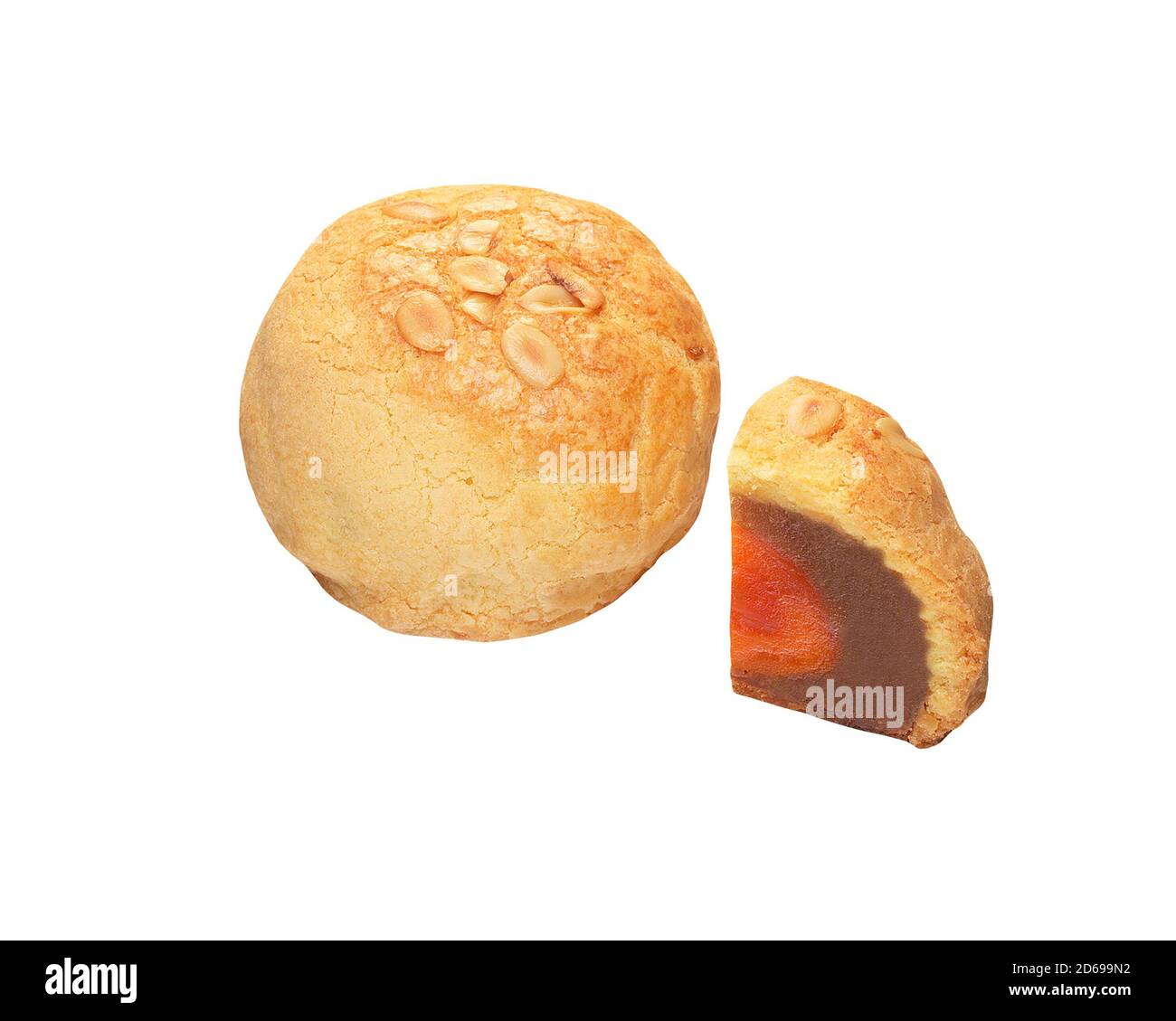 Shanghai lotus paste single yolk mooncake for Chinese Mid Autumn Stock ...