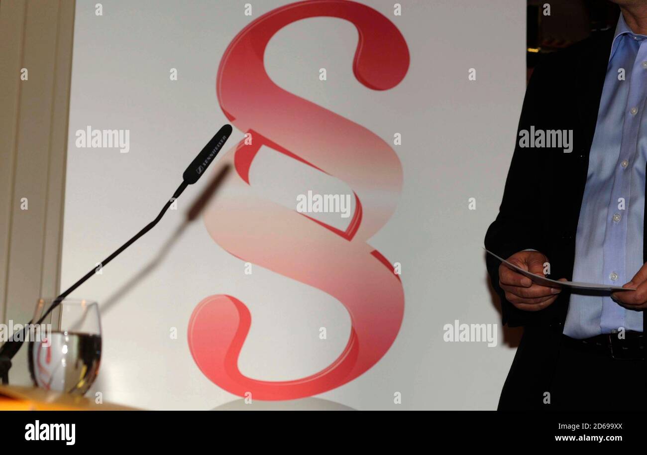 paragraph sign as symbol for the legal system and the law Stock Photo ...