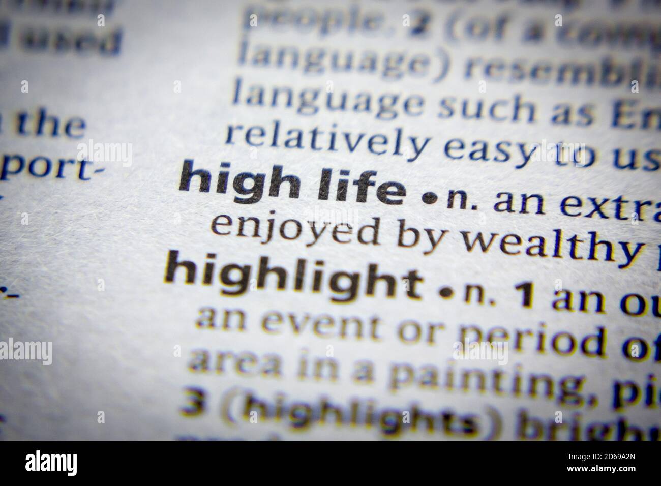 Definition word life in dictionary hi-res stock photography and images ...