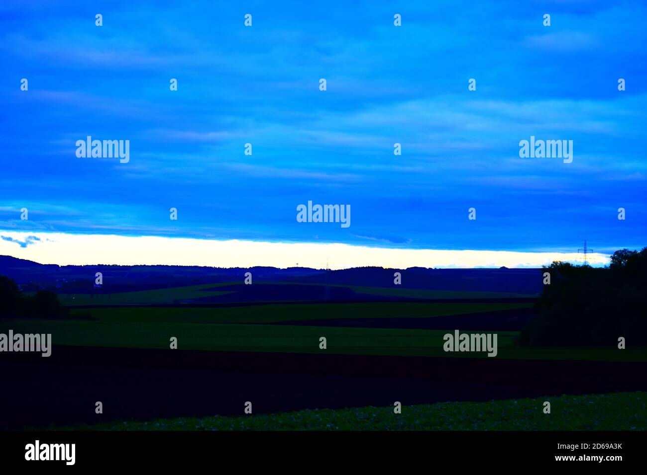 blue hour sky Stock Photo - Alamy