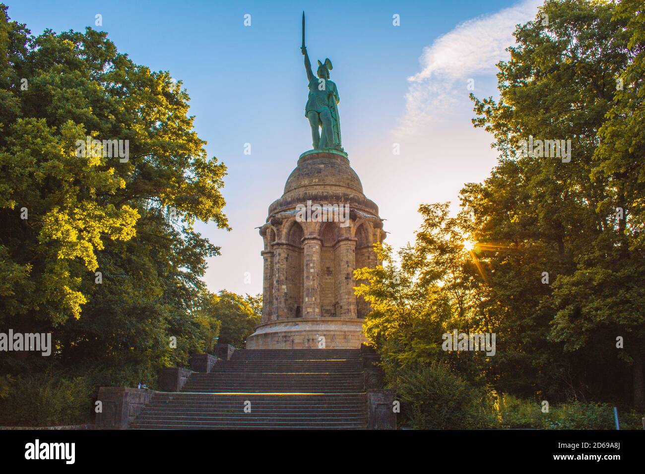 Hermannsdenkmal. Hermann Monument is the highest statue in Germany. It ...