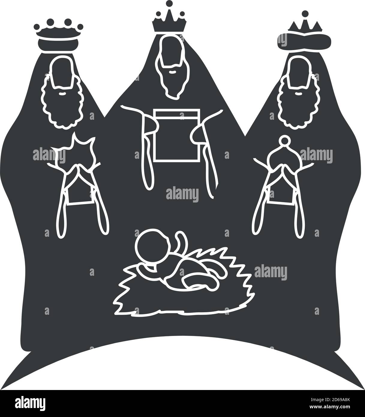 Three wise men art Stock Vector Images - Alamy