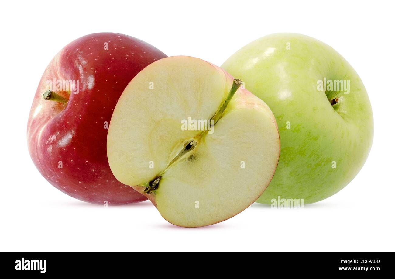 Fresh Apple fruit isolated cut out on white background Stock Photo - Alamy