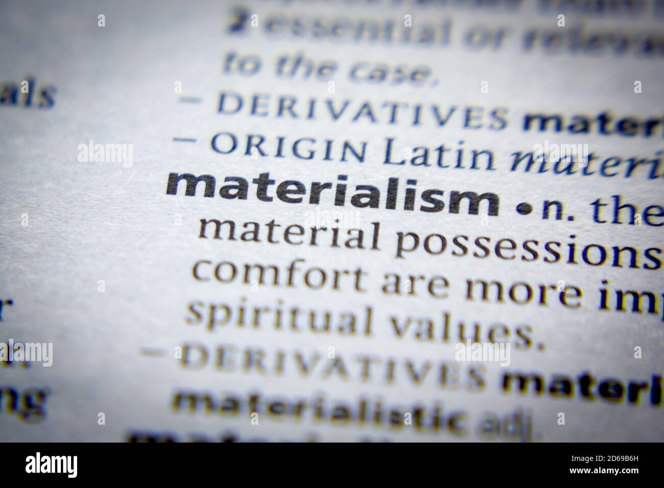 Materialism text hi-res stock photography and images - Alamy