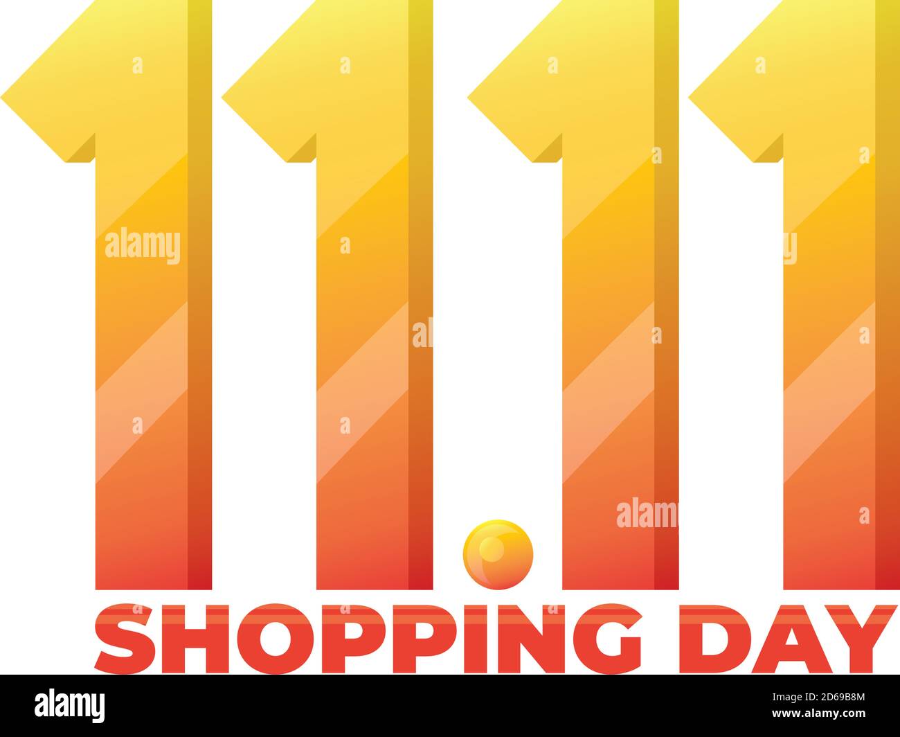 shopping day big sale advertising vector illustration isolated detailed ...