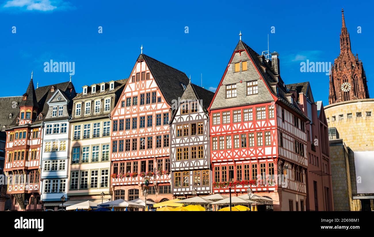 Traditional houses at Romerberg in Frankfurt, Germany Stock Photo - Alamy