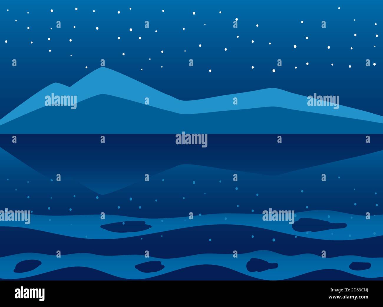 Rural night beauty Stock Vector Images - Alamy