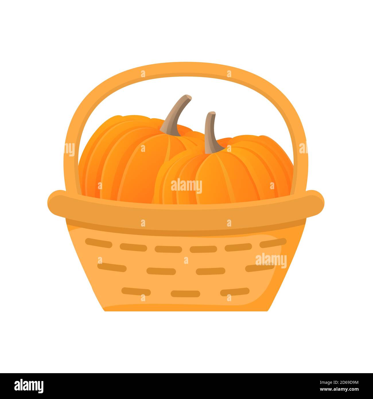 Pumpkin picking in autumn Stock Vector Images - Alamy