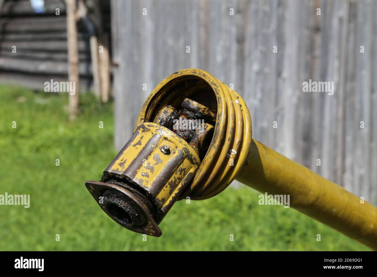 Universal drive and coupling of an agricultural trailer Stock Photo - Alamy