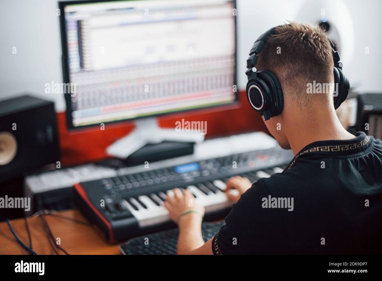 Sound control board operator hi-res stock photography and images - Alamy
