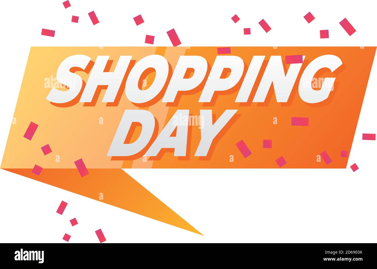 shopping day banner world season offer vector illustration detailed ...