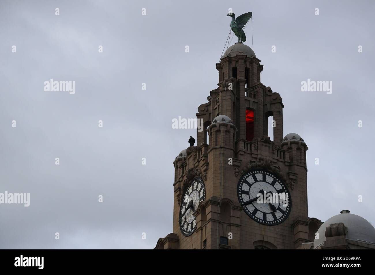 Filming batman on top royal liver building hi-res stock photography and ...