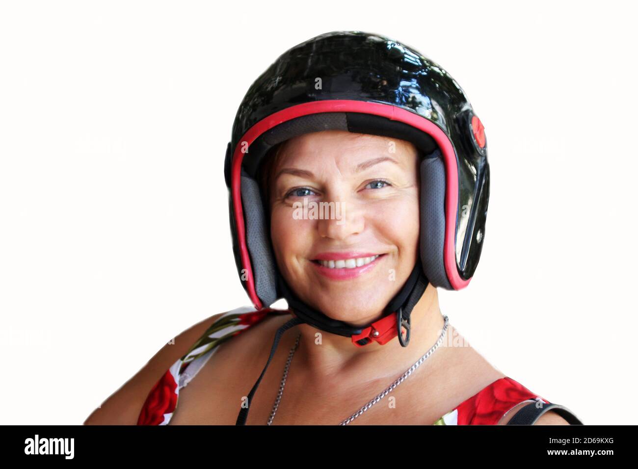 Helmet woman motorcycle hi-res stock photography and images - Alamy